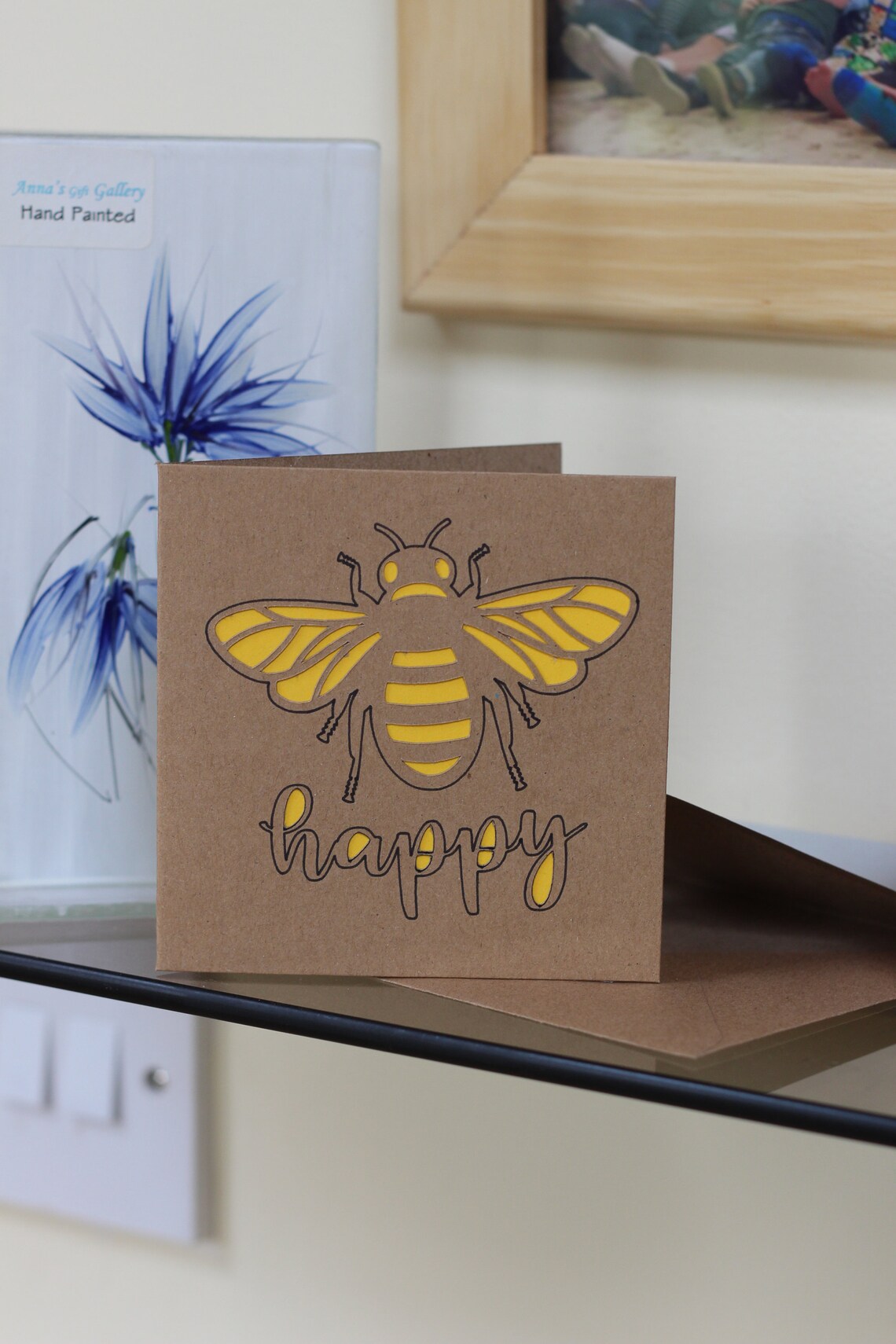 Bee Happy Greeting Card - Etsy