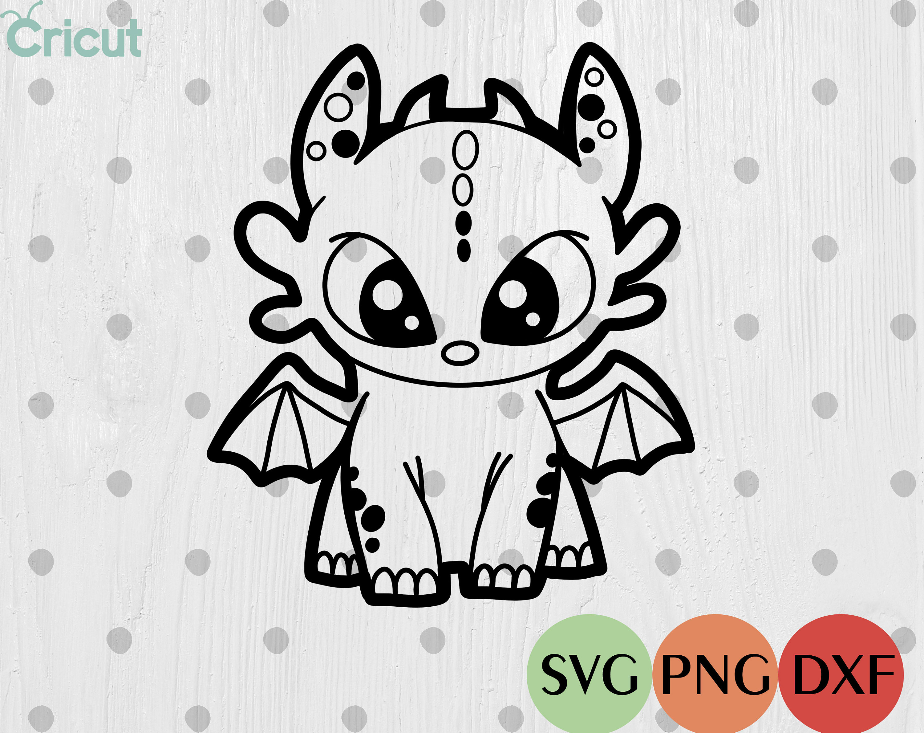Dragon Toothless SVG Cricut svg Silhouette Cut File | Etsy