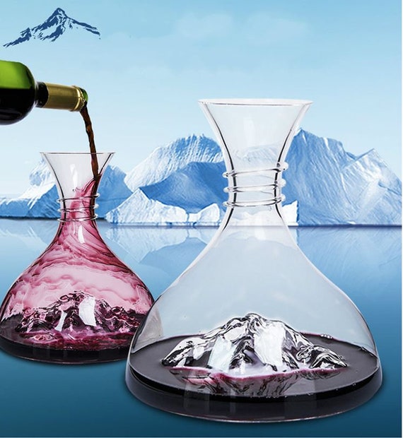 Iceberg Decanter Ice Decanter Whiskey Bottle. Wine Bottle - Etsy