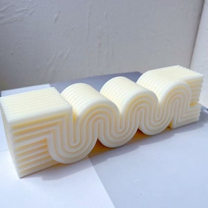 Tall Pillar S Shape Silicone Mold Aesthetic Wave Ribbed - Etsy