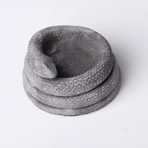 3D Concrete Candlestick Snake Silicone Mold Candle Plaster - Etsy