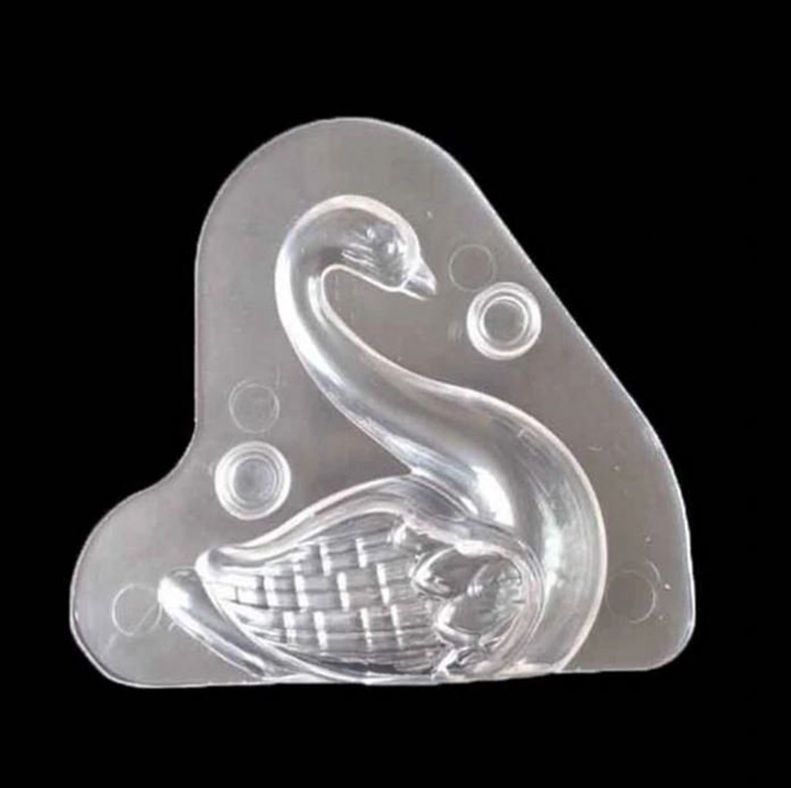3D Swan Plastic Mold Candle Plaster Mold Cake Mold - Etsy