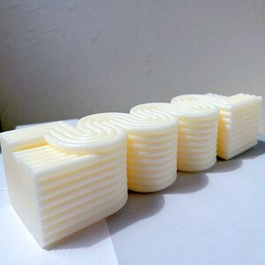 Tall Pillar S Shape Silicone Mold Aesthetic Wave Ribbed - Etsy