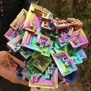 Rainbow Bismuth, Metal Crystal Rainbow Bismuth, Bismuth Crystals - Etsy ...
