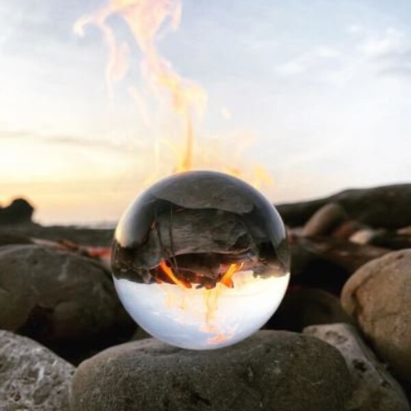 Clear Glass Ball - Etsy