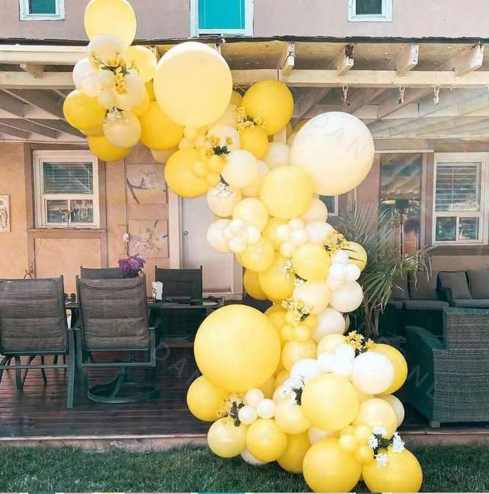 87pcs Yellow Balloons Garland Arch Kit for Baby Shower - Etsy