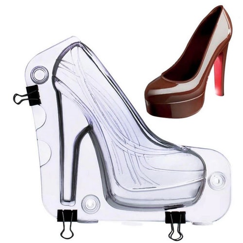 3D Transparent High Heel Shoes Plastic Moldcandy Plastic Mold - Etsy