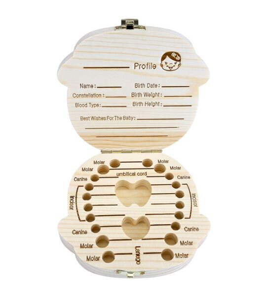 Teething Box Wood Tooth Box Organizer Teeth Teeth Storage | Etsy