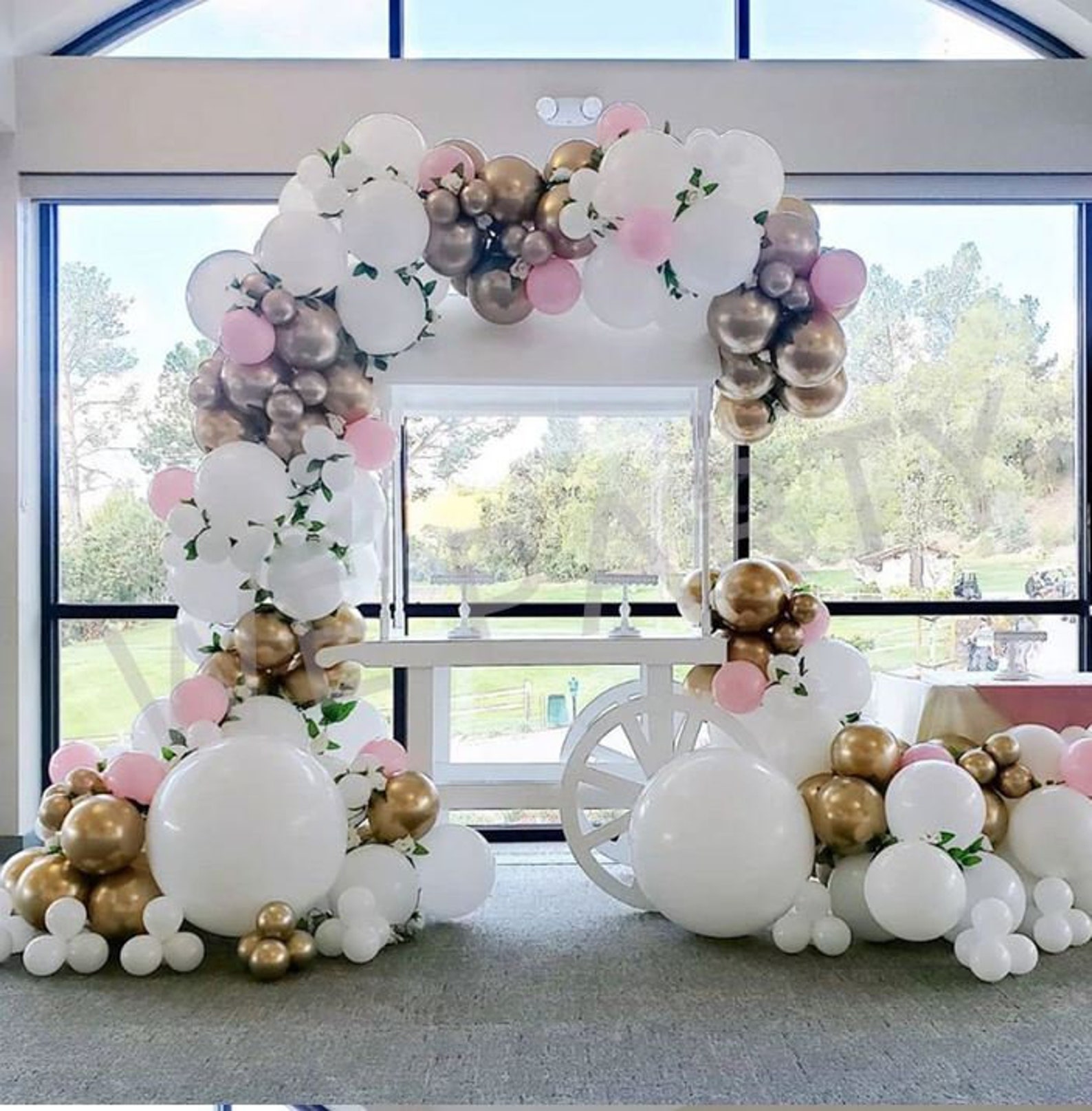 124PCS Pink Gold White Balloons Garland Arch Kit for Baby - Etsy