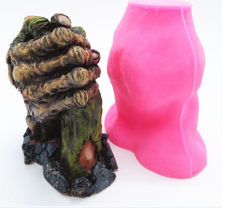 3D Zombie Hand Silicone Mold Candle Plaster Silicone Mold | Etsy