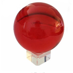 Red Crystal Ball Chandelier Crystal Sphere, Healing Stone, Metaphysical ...