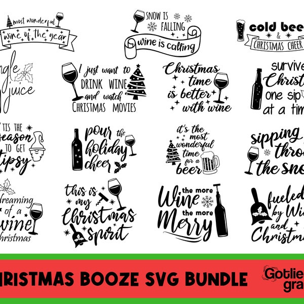 Funny Holiday Booze Sayings - Etsy