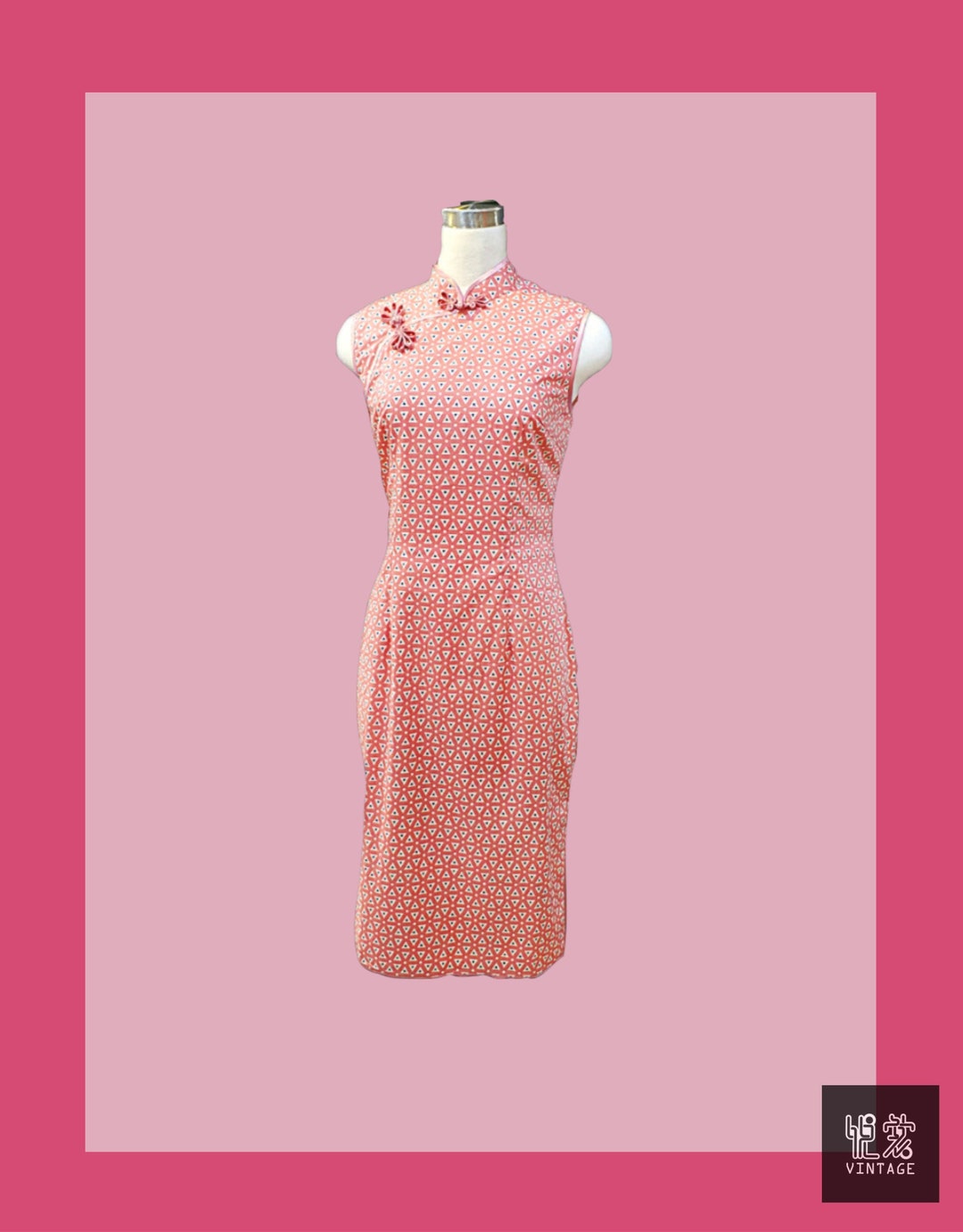 Chinese Collar With Chinese Toggles Button Cheongsam Dress - Etsy