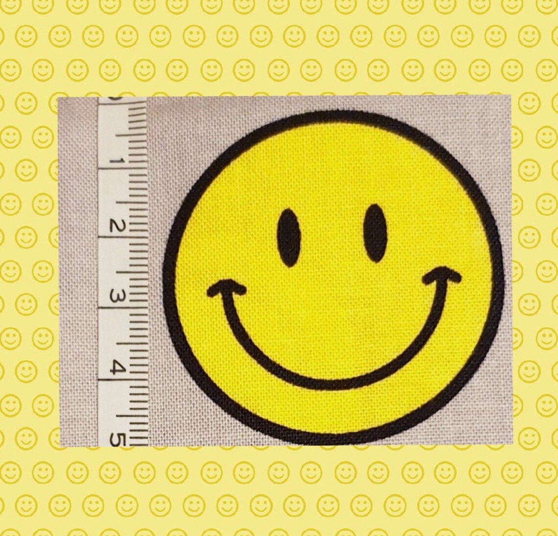 Smile Fabric Smile Happy Face Fabric Poster Emoji Fabric - Etsy