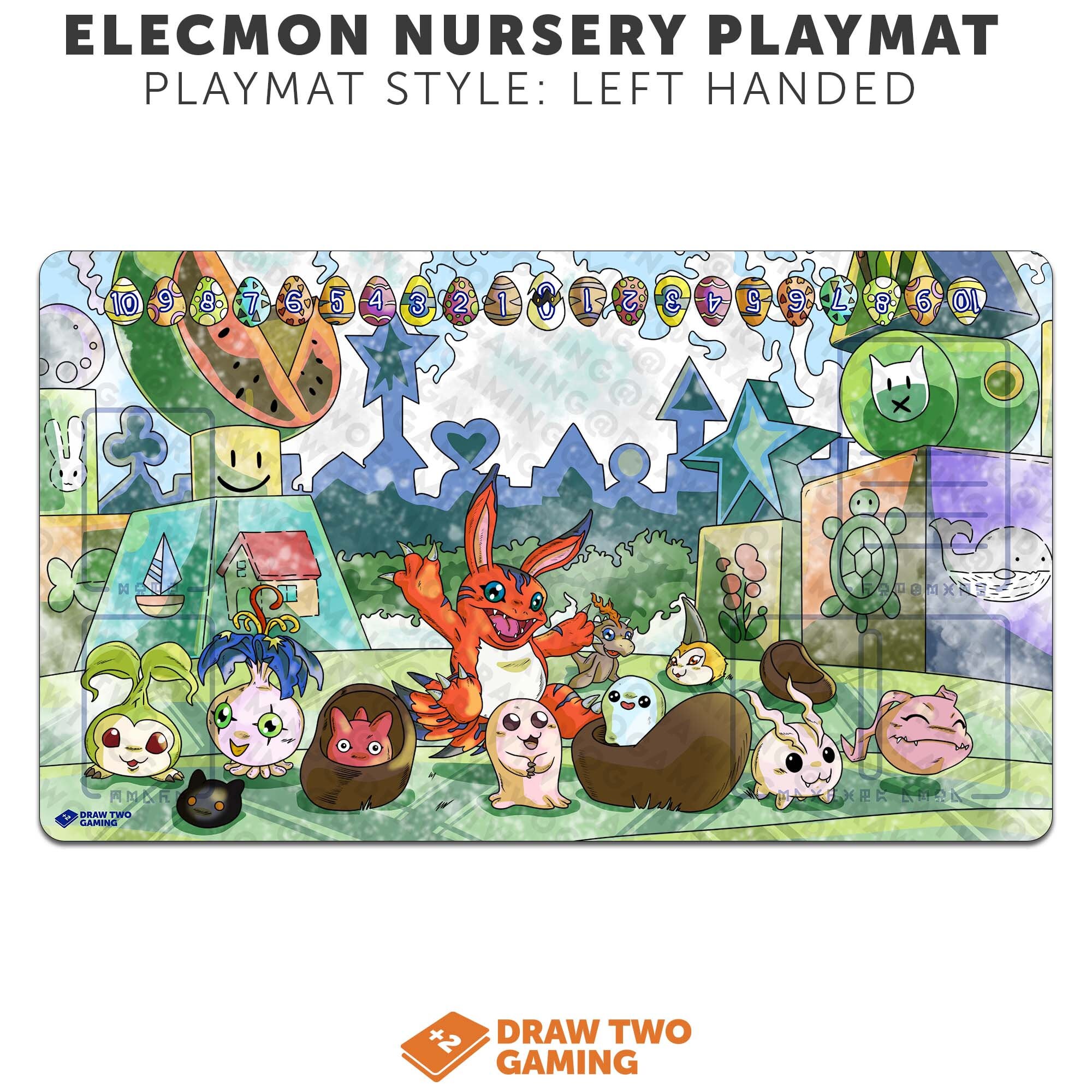 Elecmon Nursery Primary Village Digimon Card Game TCG Playmat - Etsy