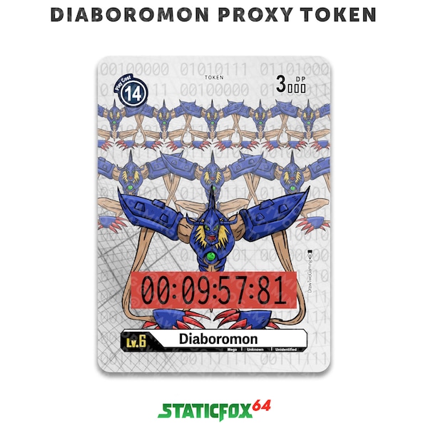 Diaboromon Token - Etsy