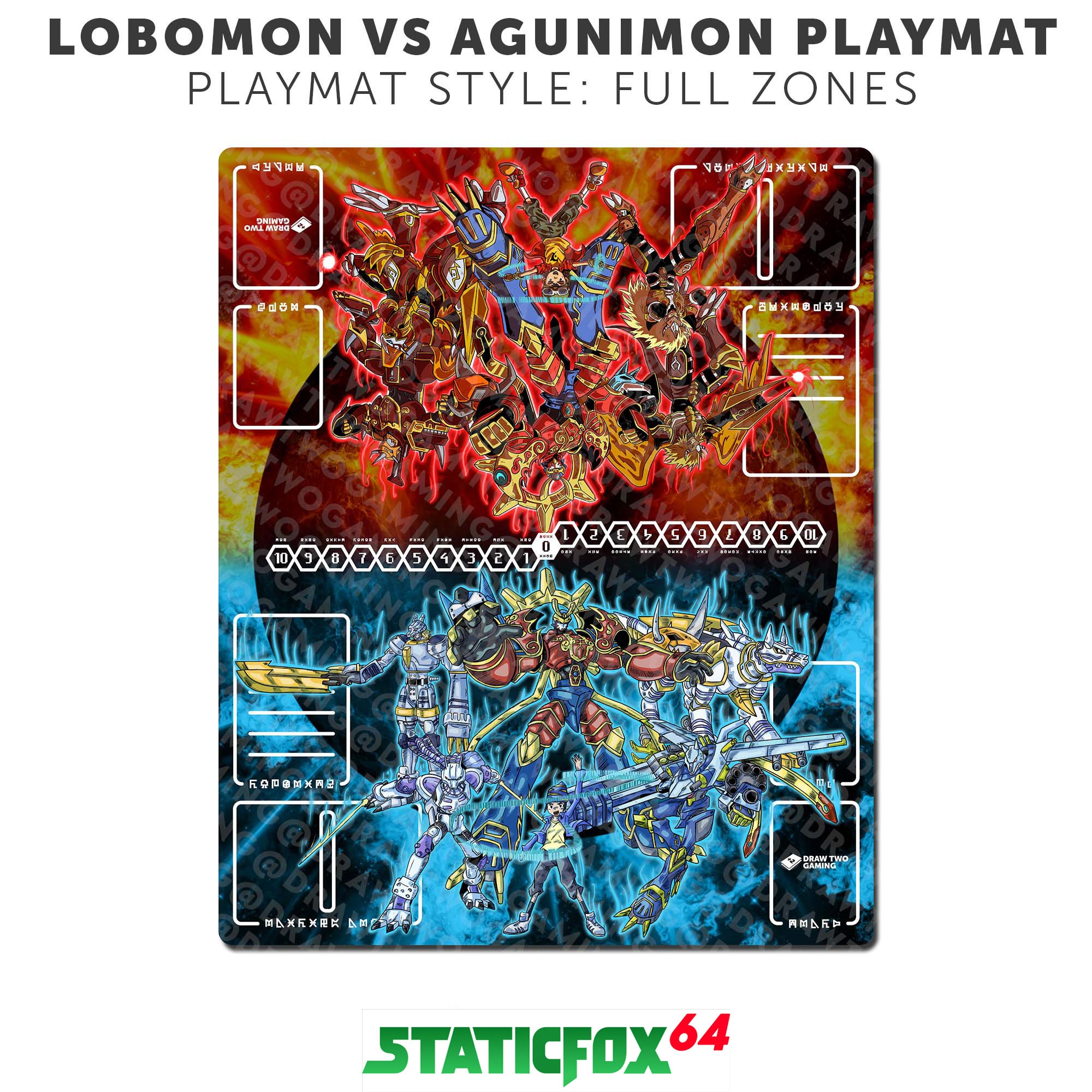 Digimon Frontier Agunimon And Lobomon