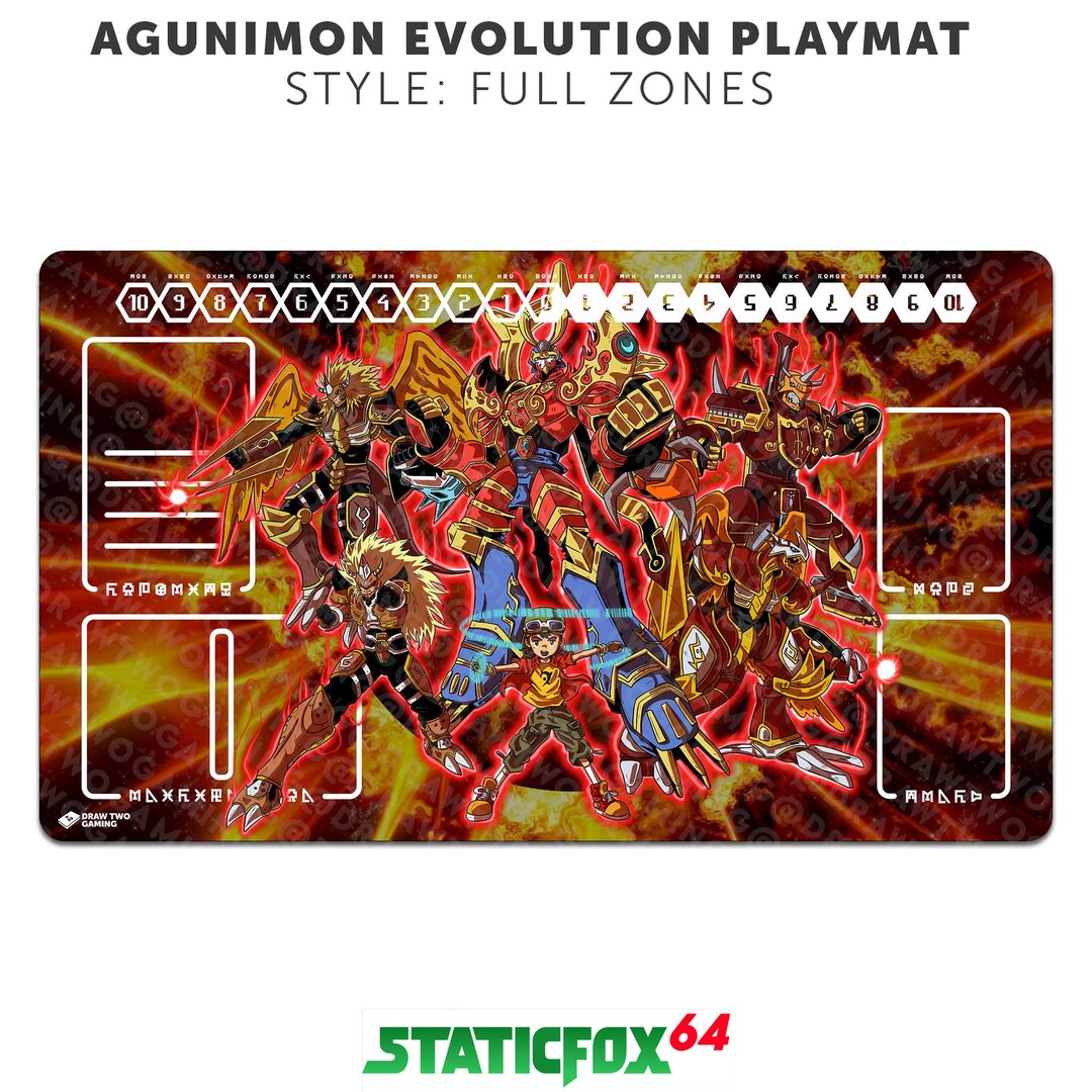 Agunimon Evolution Frontier Digimon Card Game Playmat - Etsy