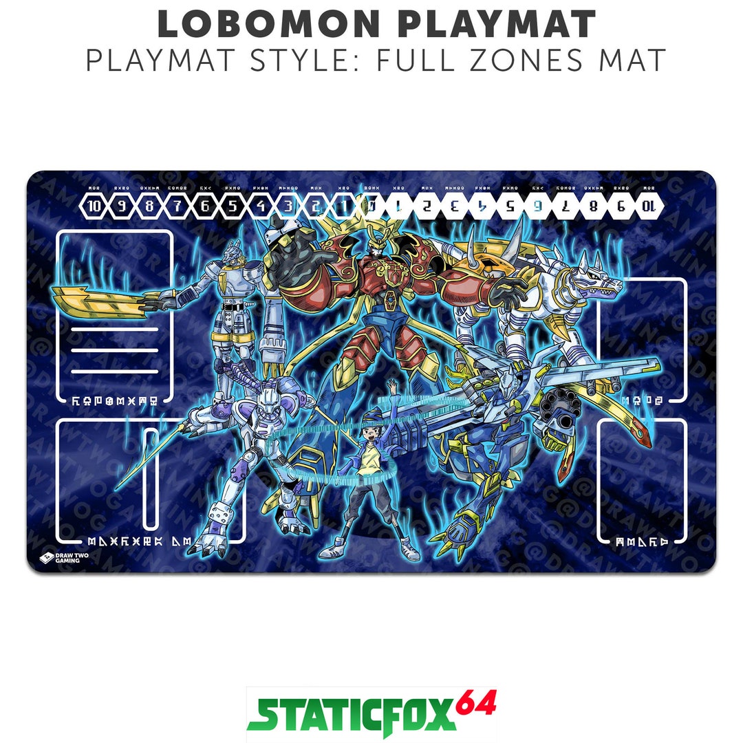 Lobomon Evolution Frontier Digimon Card Game Playmat - Etsy Ireland