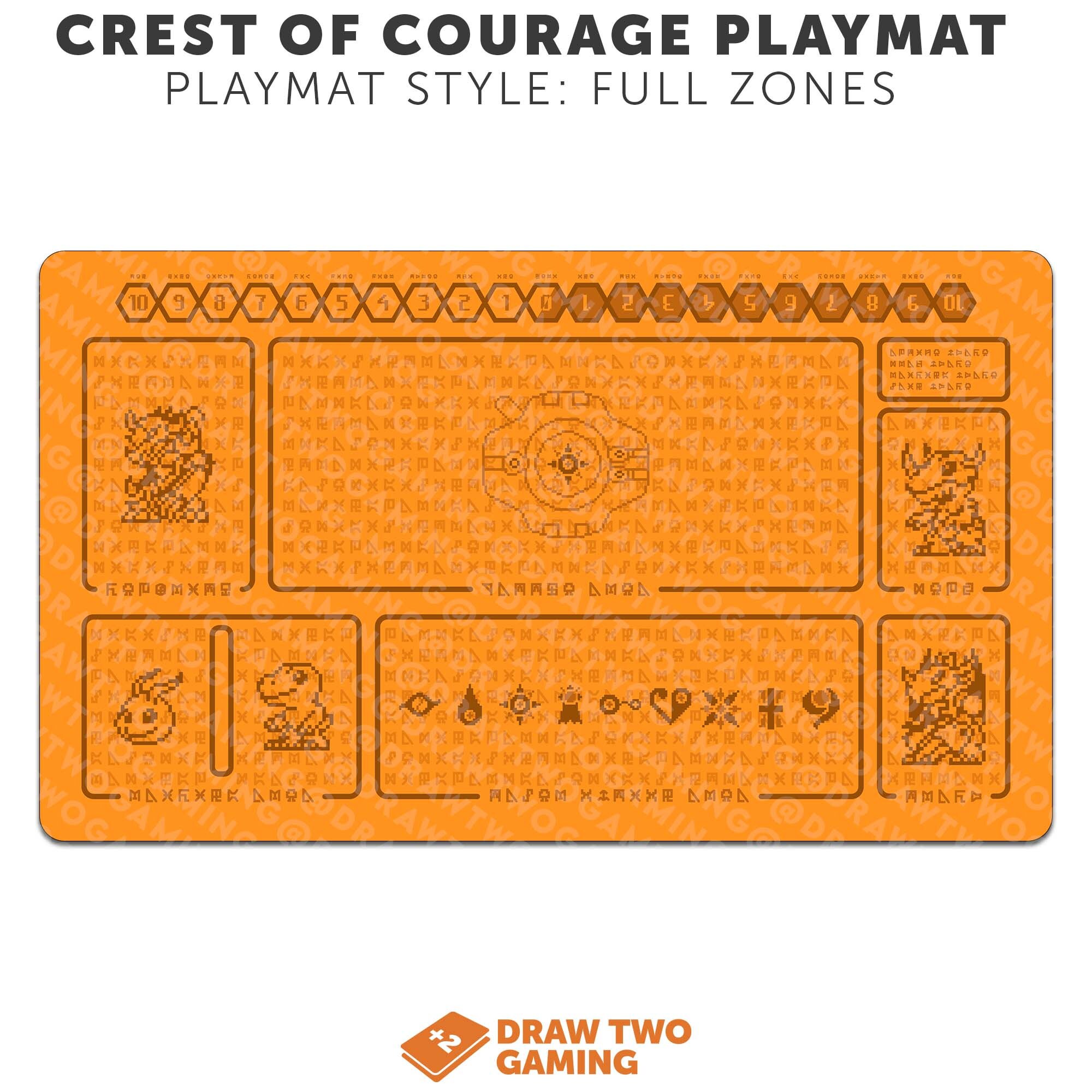 Digimon Card Game Pixel Art Crest Playmats - Etsy Australia
