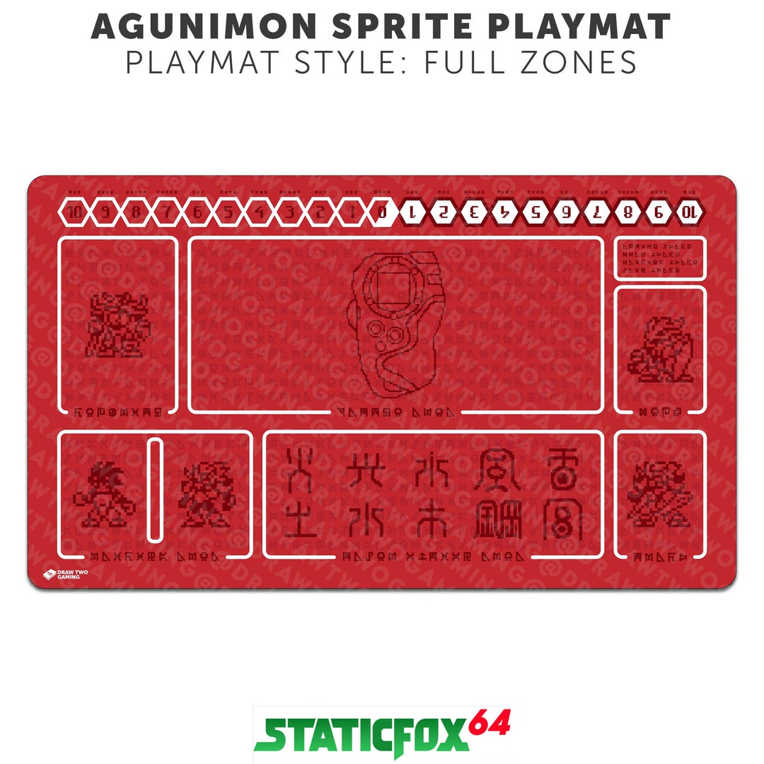 Agunimon Frontier Digimon Card Game Pixel Sprite Playmats - Etsy Australia