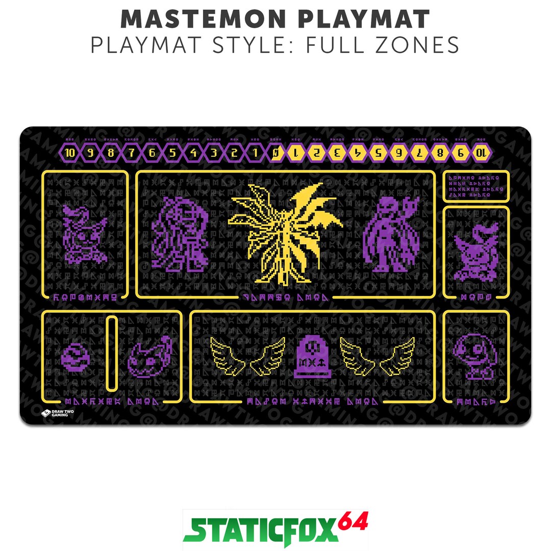 Mastemon Digimon Card Game Pixel Sprite Playmats - Etsy UK