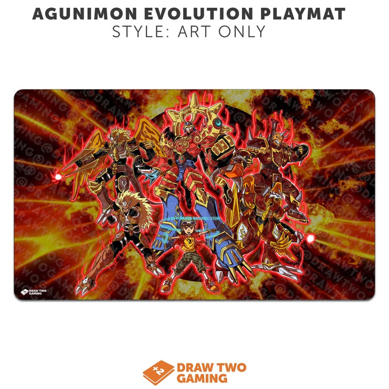 Agunimon Evolution Frontier Digimon Card Game Playmat - Etsy