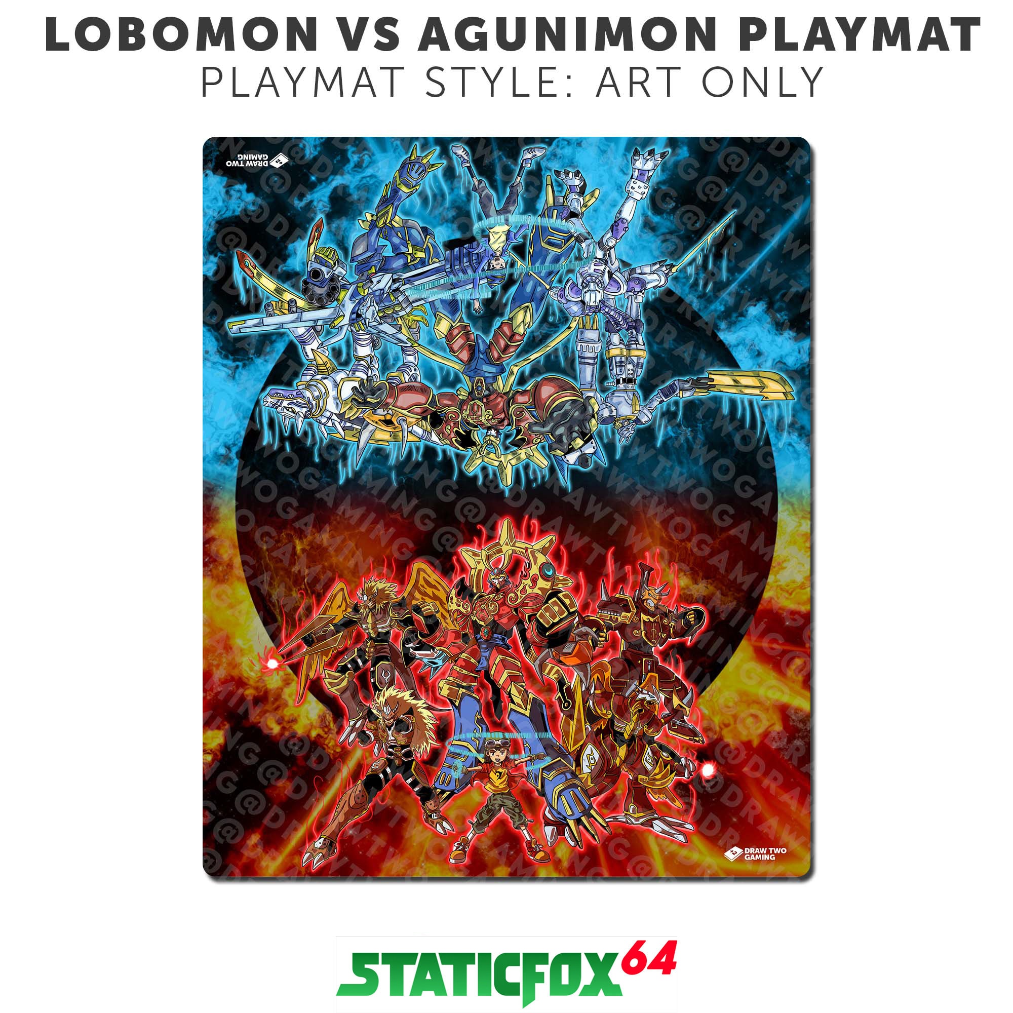 Digimon Frontier Agunimon And Lobomon