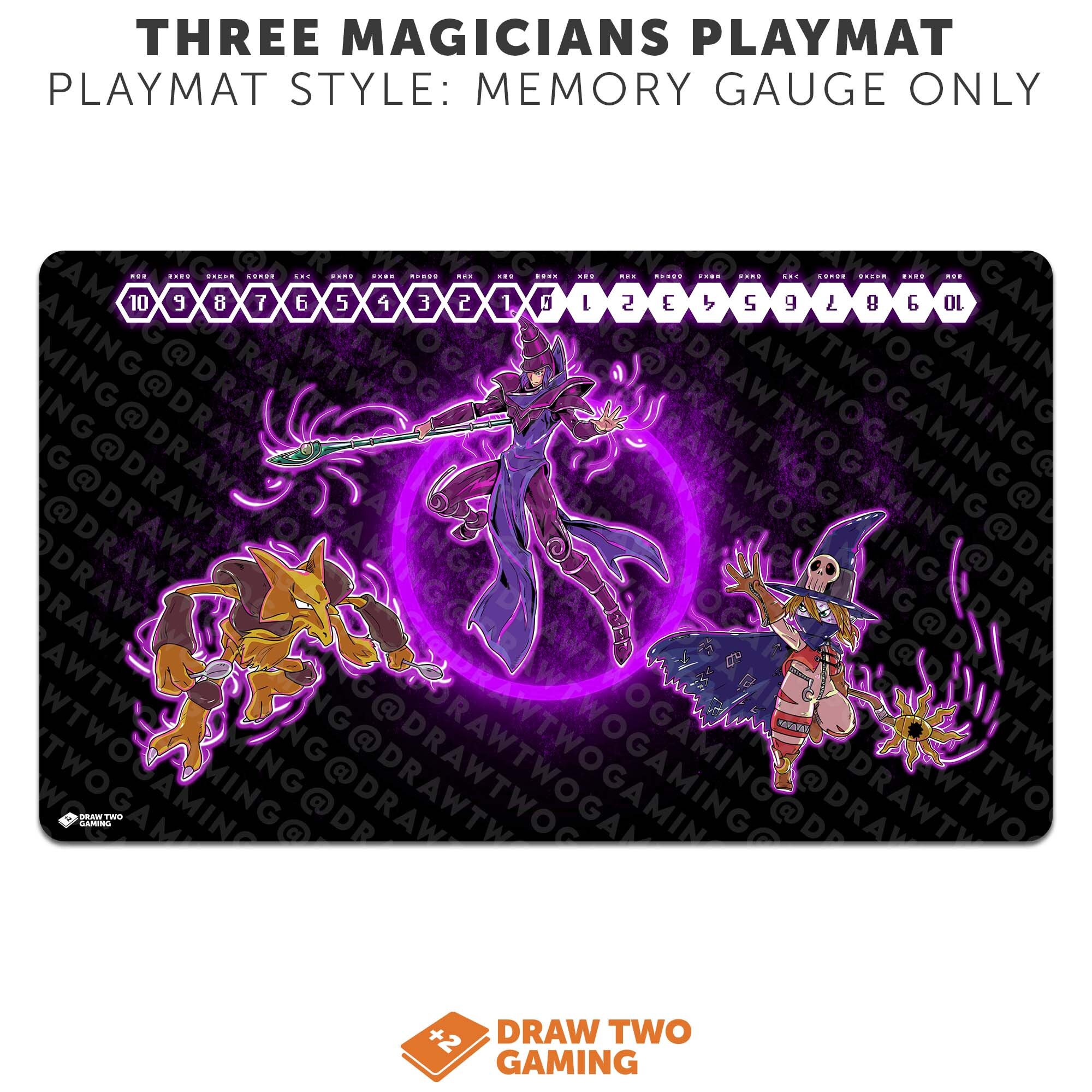 Wizardmon Dark Magician Alakazam Digimon Card Game Playmat - Etsy Hong Kong