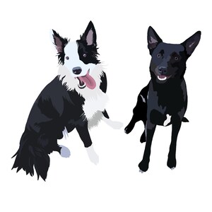 Personalized Digital Dog Portrait | A3 - A2 Print Ready (download and ...