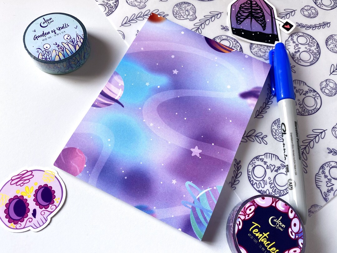Galaxy Note Pad / Planets Notepad - Etsy UK