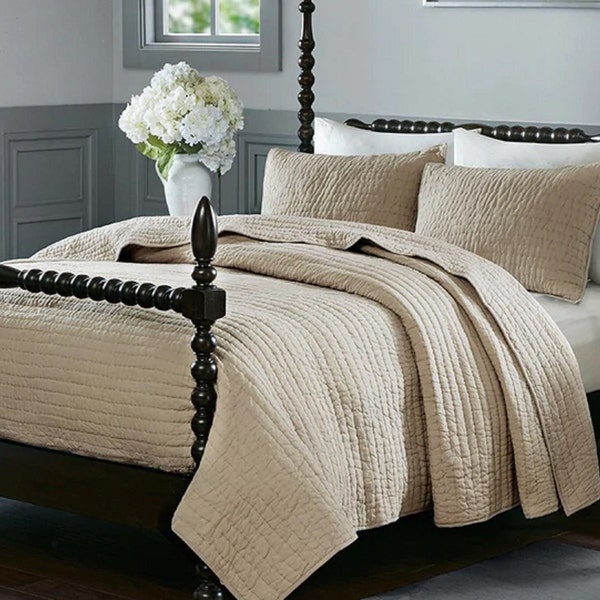Beige Quilt - Etsy
