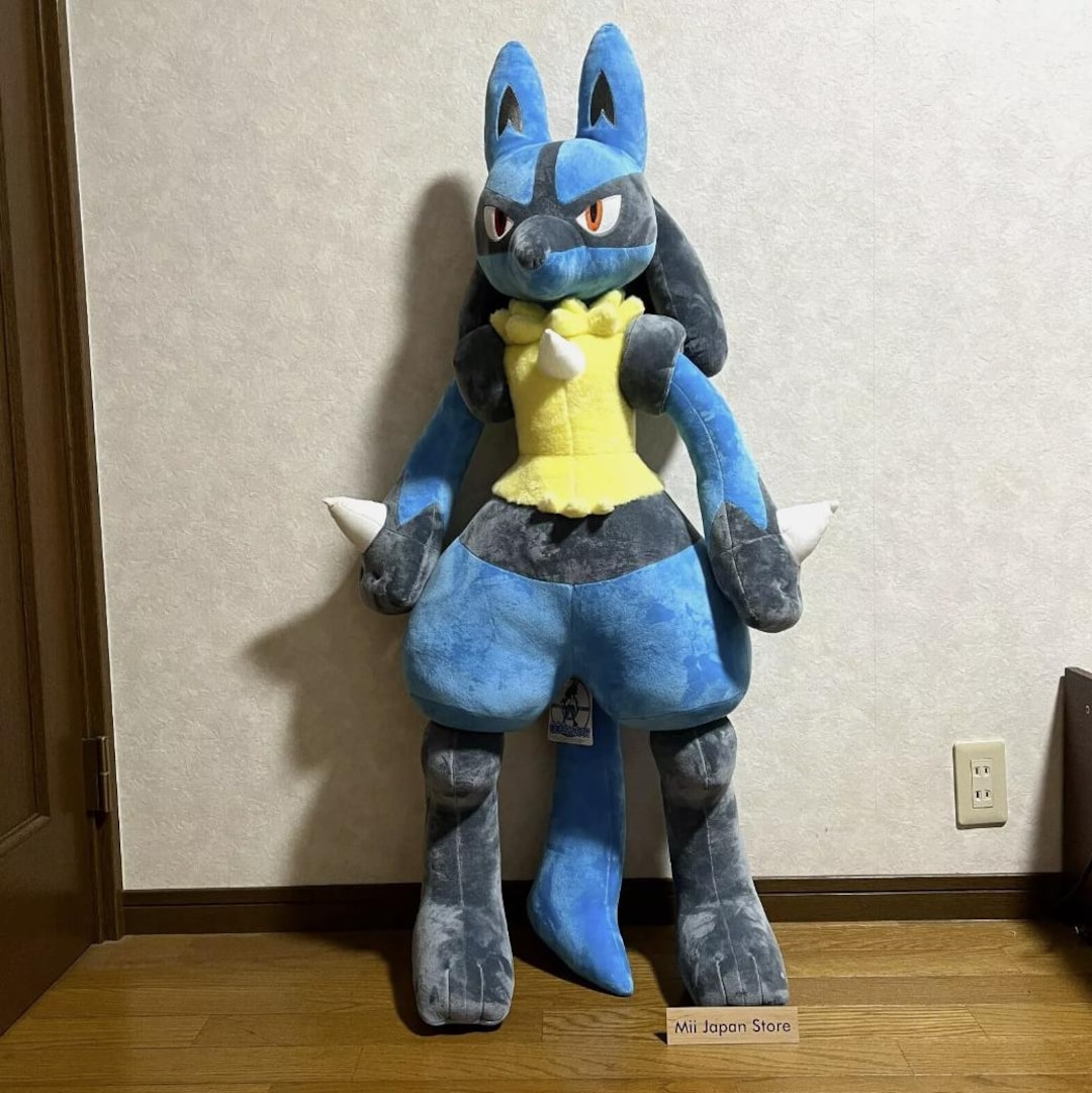 Limited Plush Life Size Lucario 47inch 1200mm JP - Etsy