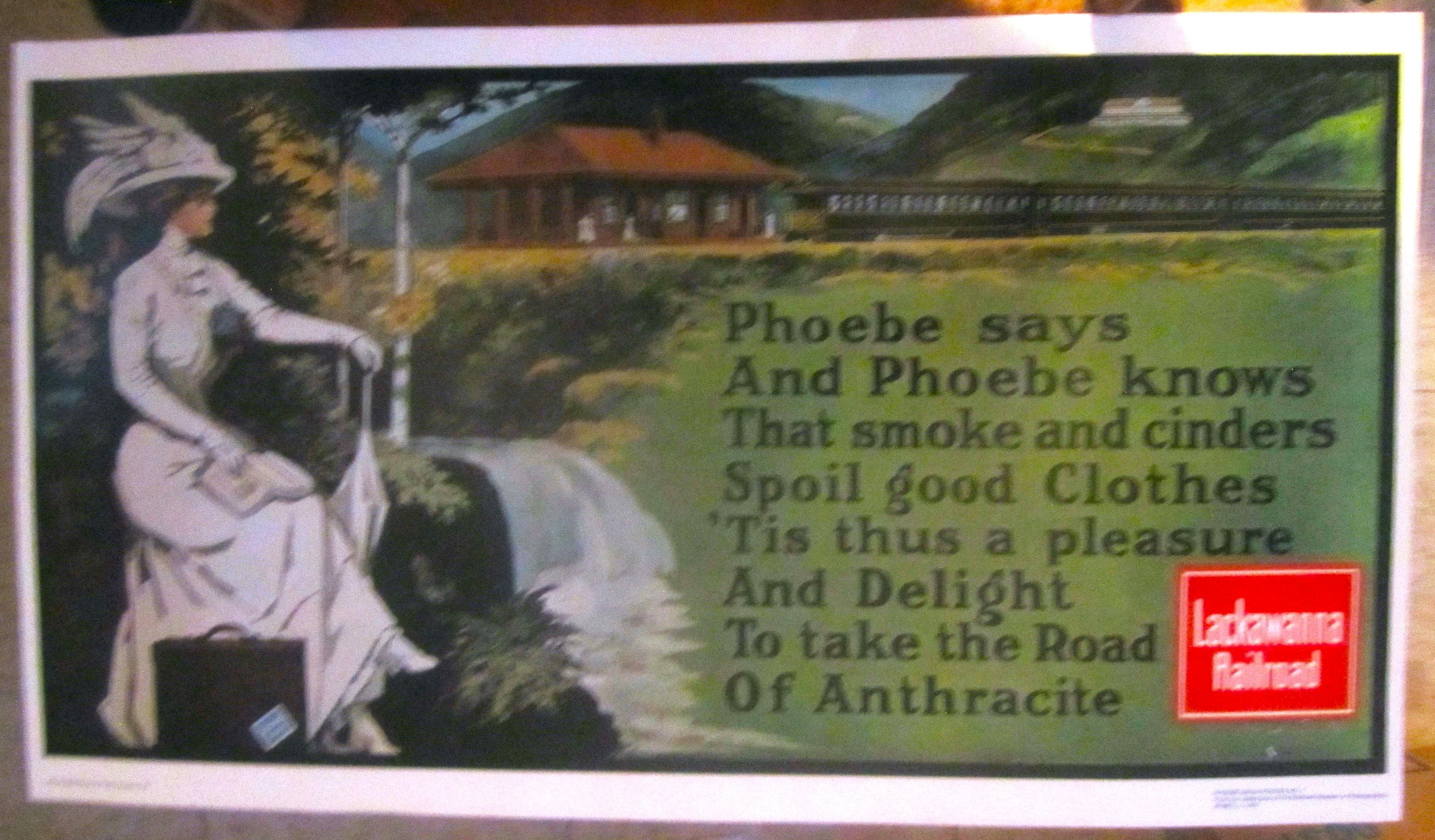 DL&W, LACKAWANNA RAILROAD Phoebe Snow Ads and Post Card - Etsy