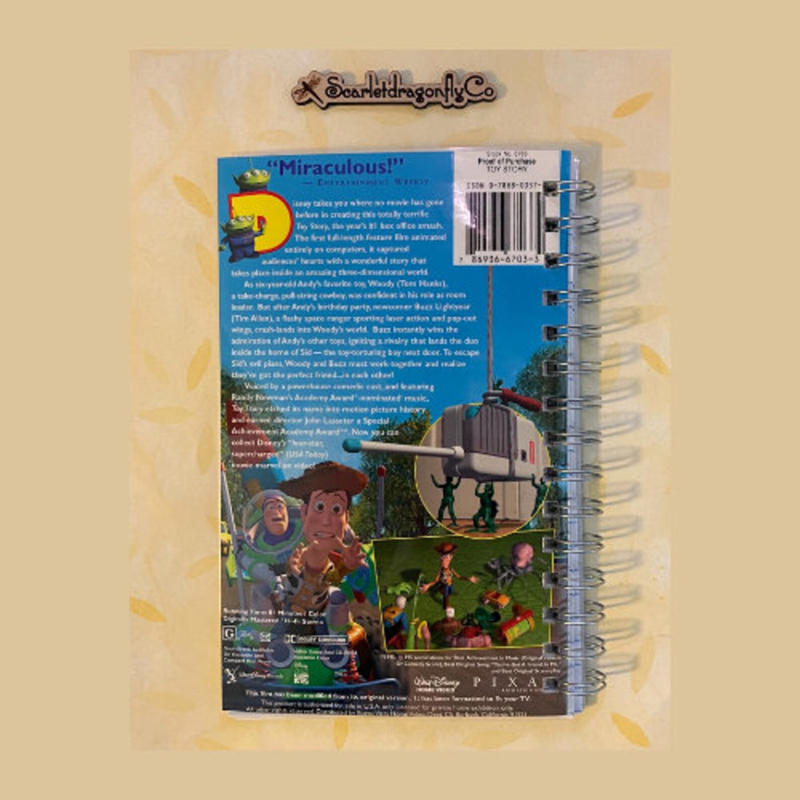 VHS Notebook Toy Story Notebook Recycled Journal VHS - Etsy