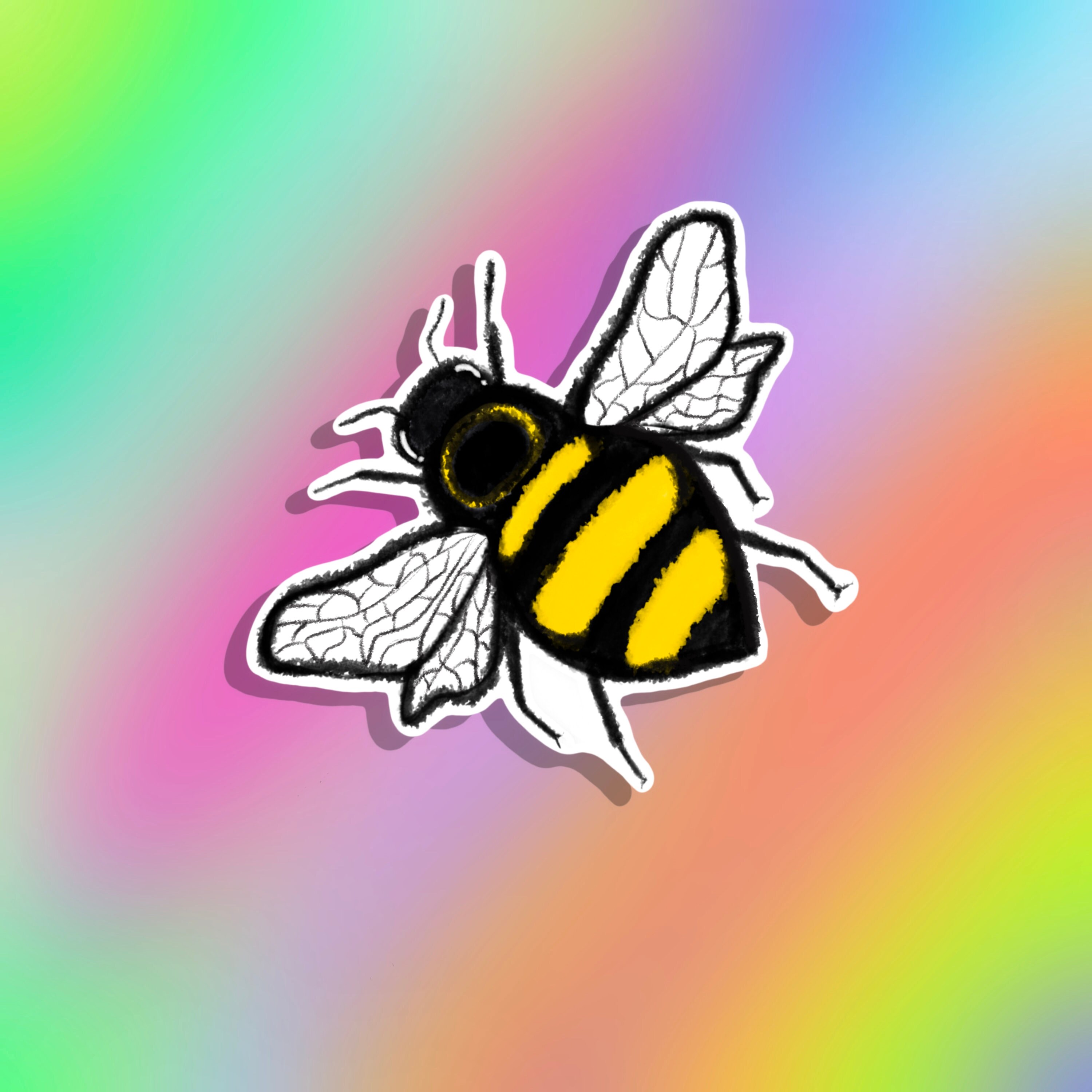 Bumblebee Sticker Bee Sticker Insect Sticker Waterbottle | Etsy