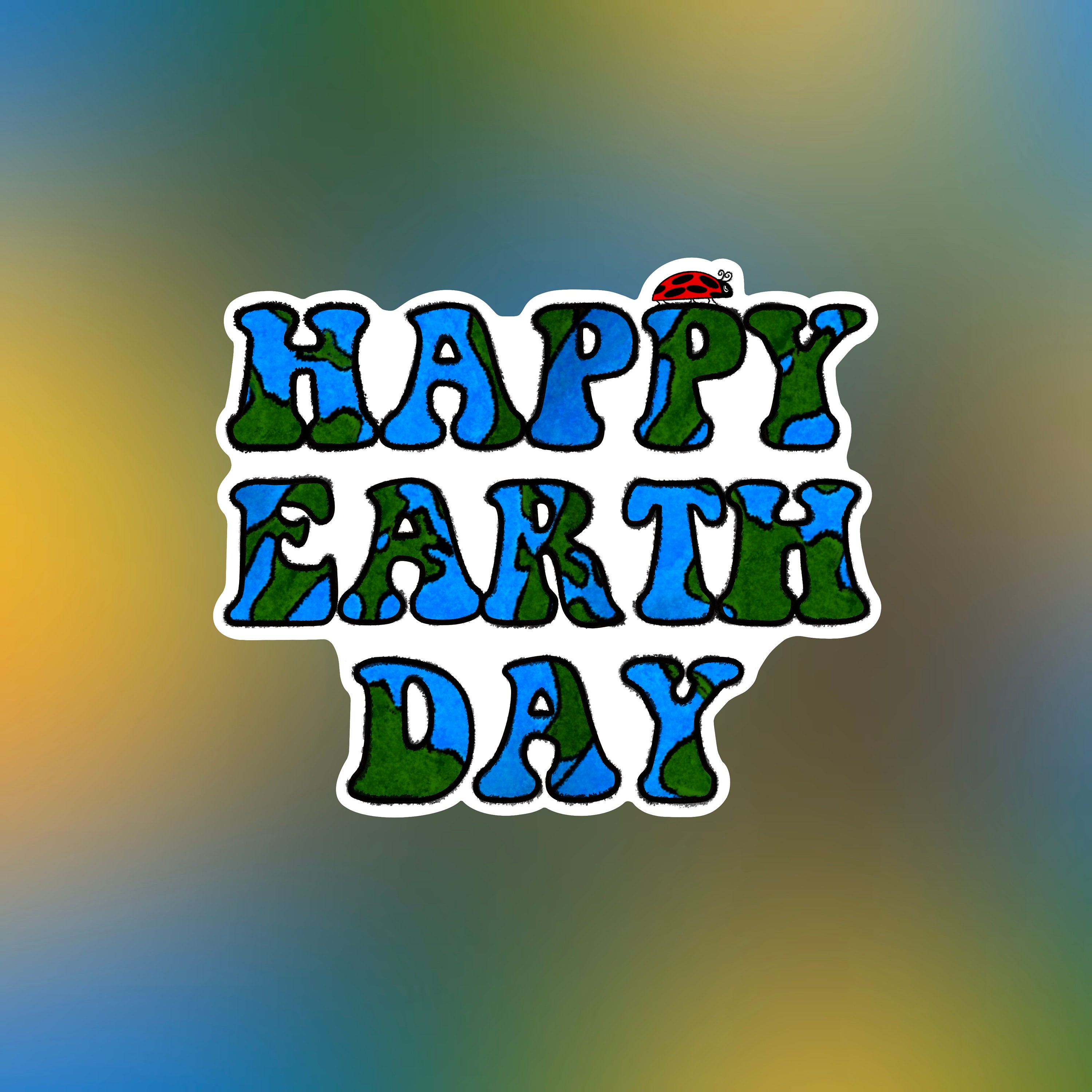 Earth Day Stickers Love Mother Earth Earth Stickers Recycle - Etsy