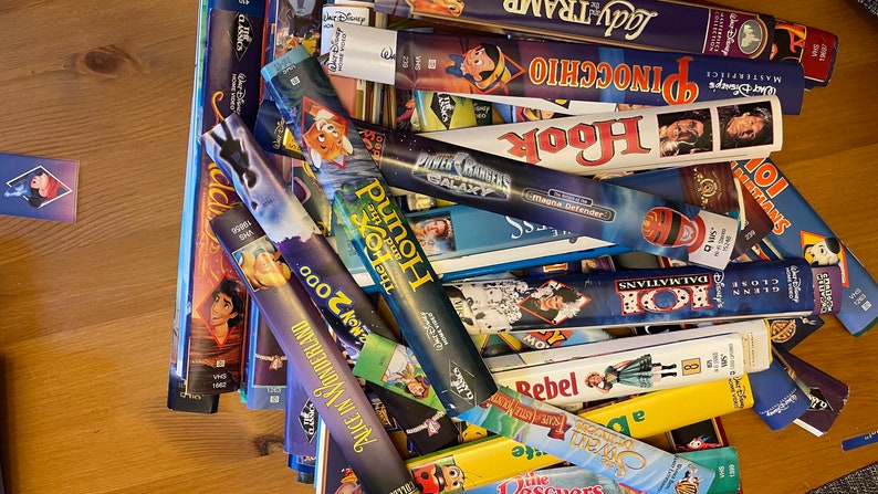 VHS Bookmarks VHS Spine Bookmark Movie Bookmark Gift for - Etsy