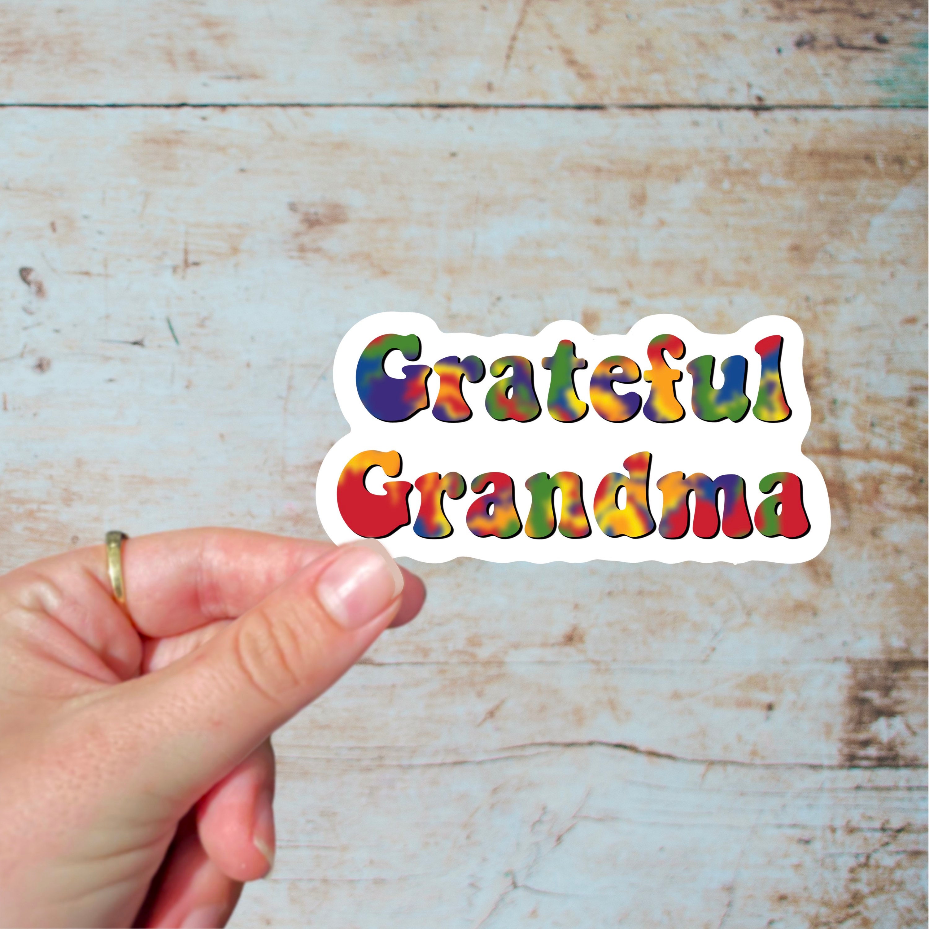 Grateful Grandma Sticker Deadhead Sticker Tie Dye Sticker - Etsy