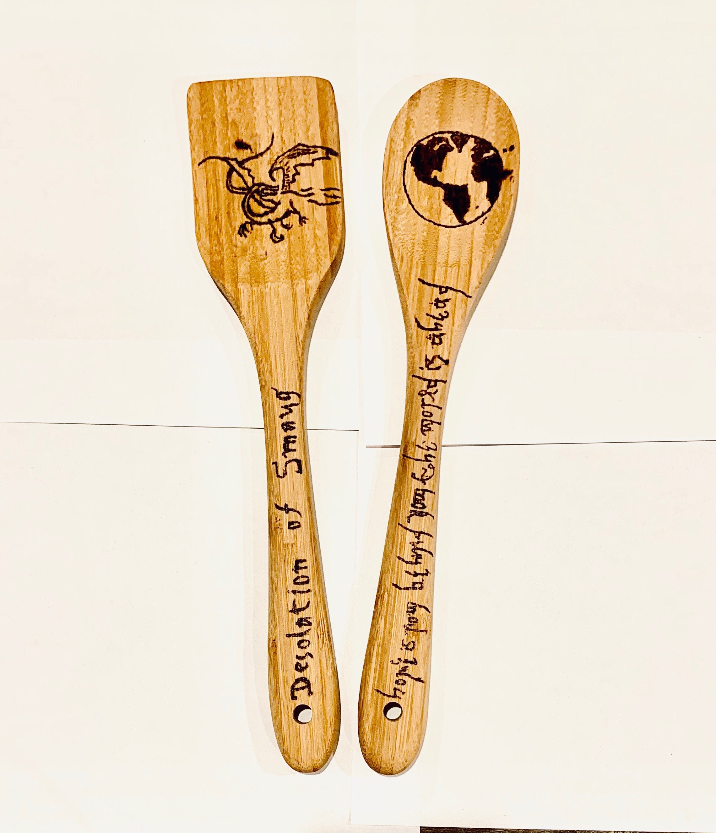 Hobbit Themed Bamboo Cooking Utensils - Etsy