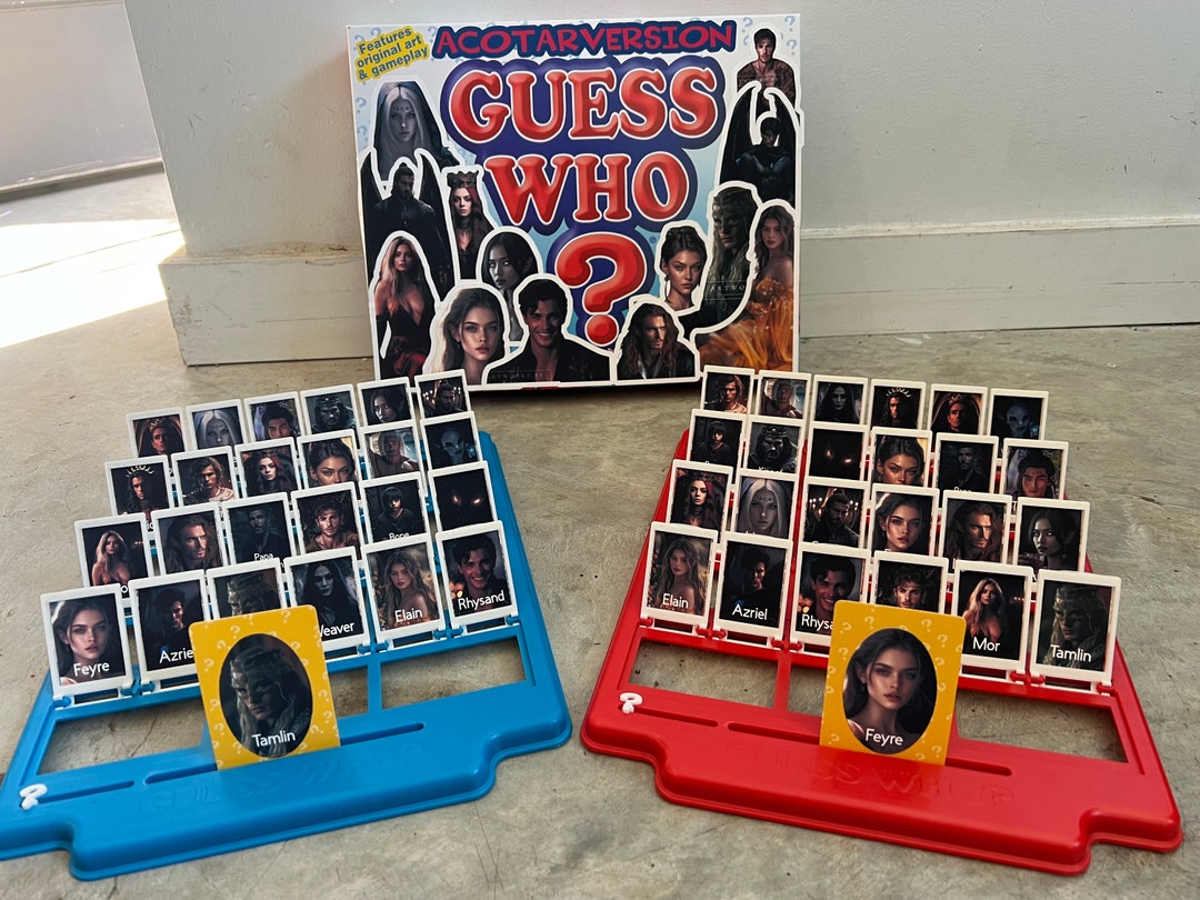 ACOTAR Guess Who Game, ACOTAR Gifts, Book Lover Gifts, a Court of ...