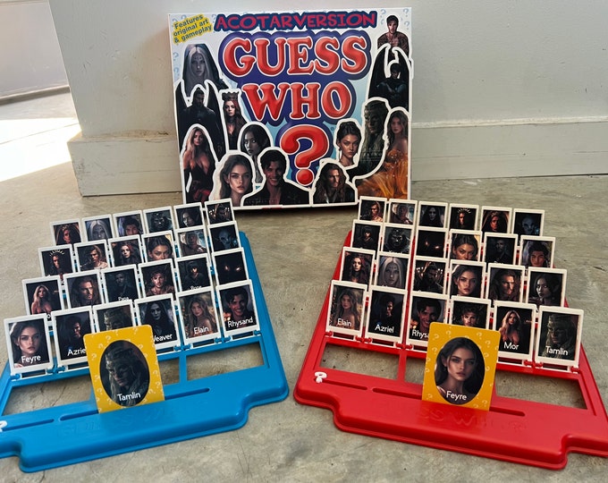 ACOTAR Guess Who Game, ACOTAR Gifts, Book Lover Gifts, a Court of ...