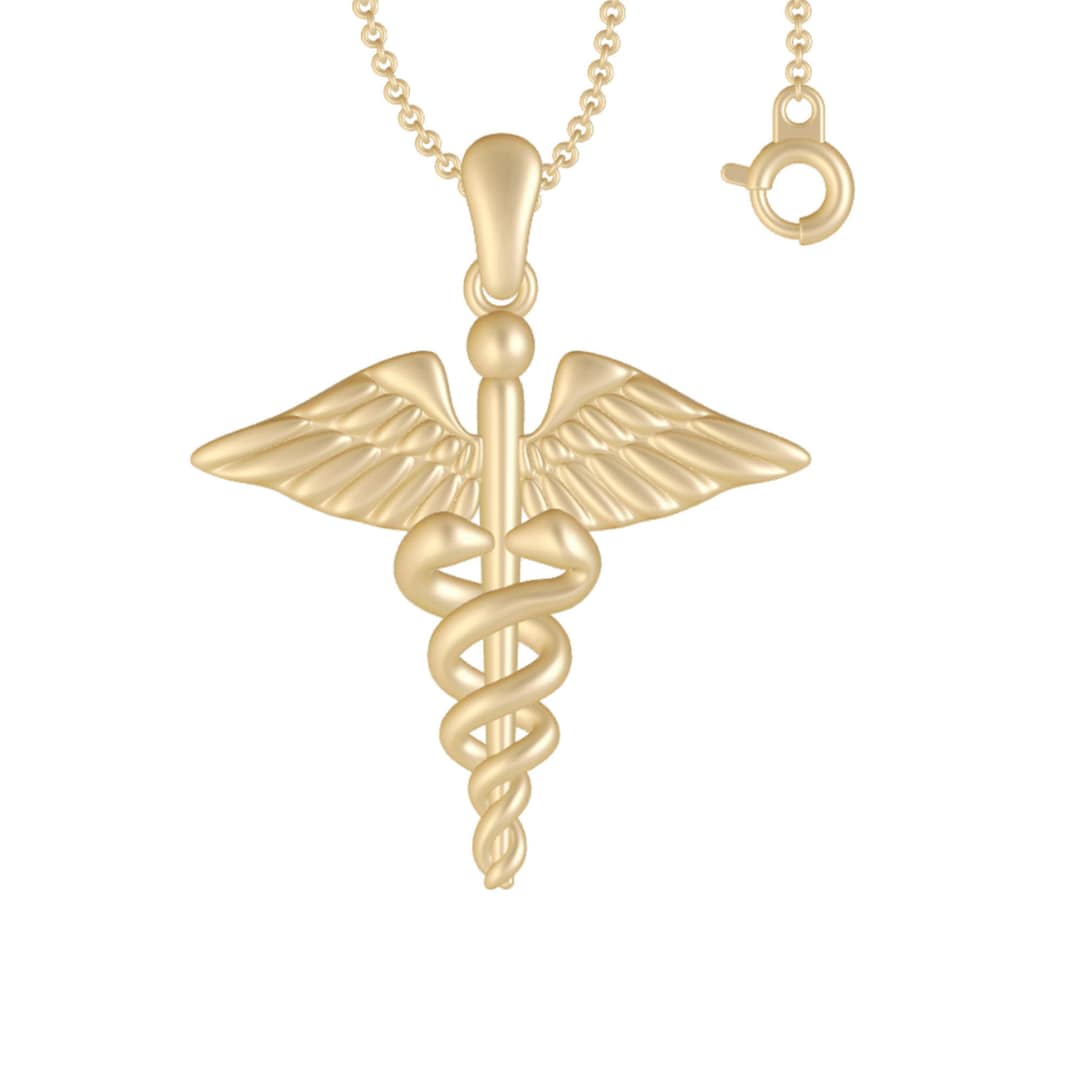 Medical Symbol Necklace Caduceus Medical Jewelry-medical Gift for ...