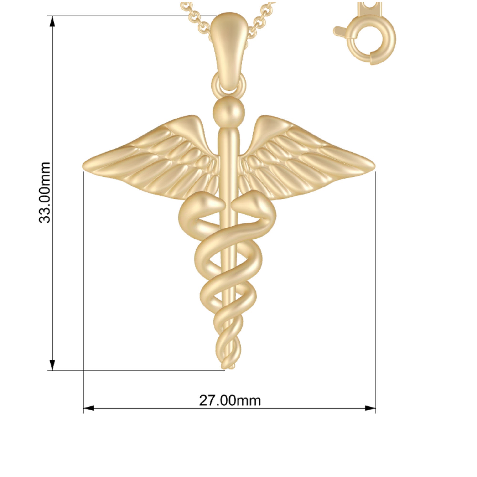 Medical Symbol Necklace Caduceus Medical Jewelry-medical Gift for ...