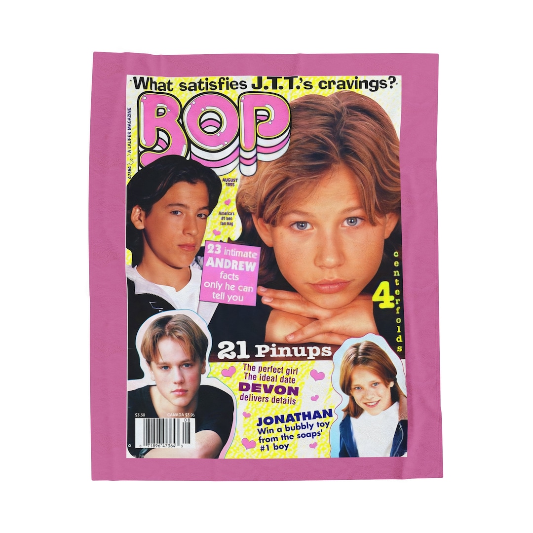 Bop Magazine '90s Cover Blanket - Etsy