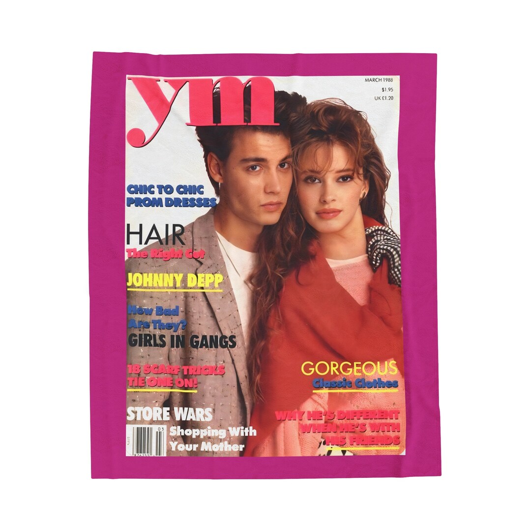 90s YM Magazine Plush Blanket - Etsy