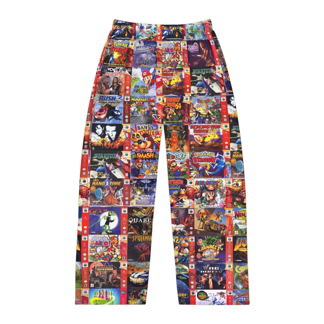 N64 Box Collage Pajama Pants - Etsy