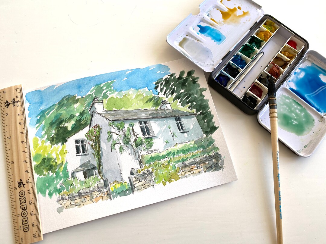 Dove Cottage (william Wordsworth) - Original Watercolour - Etsy