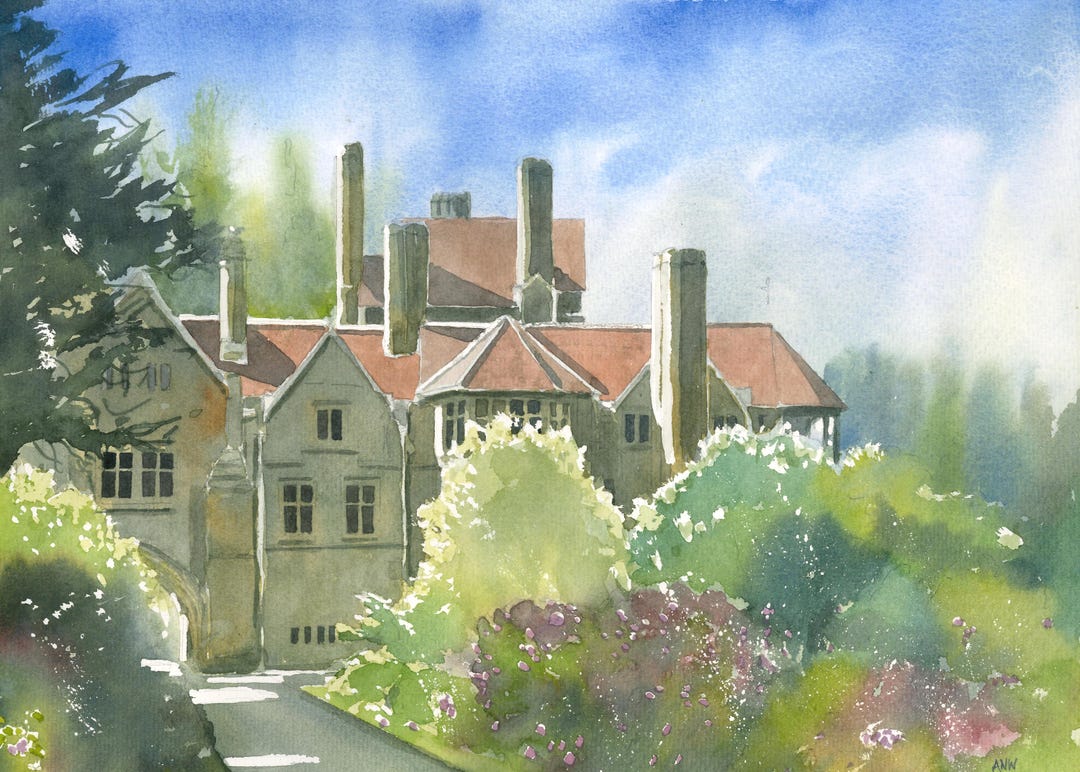 Cragside National Trust Original Watercolour Painting - Etsy