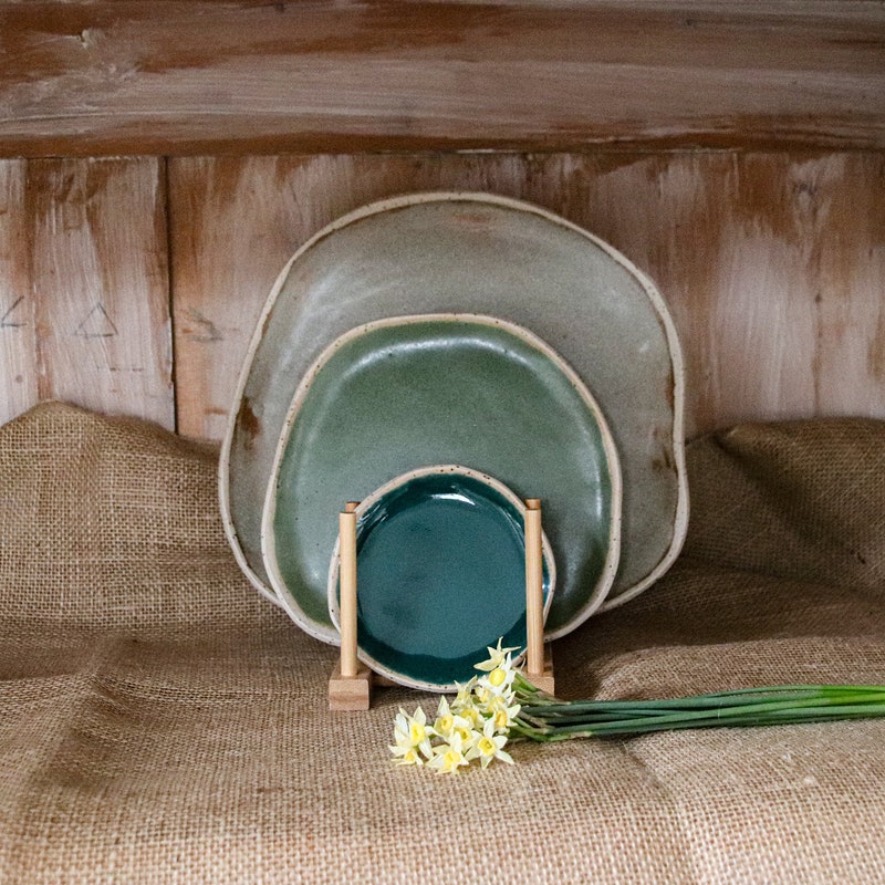 Organic Plates - Etsy